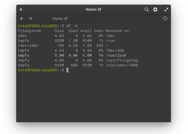 How to check the Disk Space in elementary OS | FOSS Linux