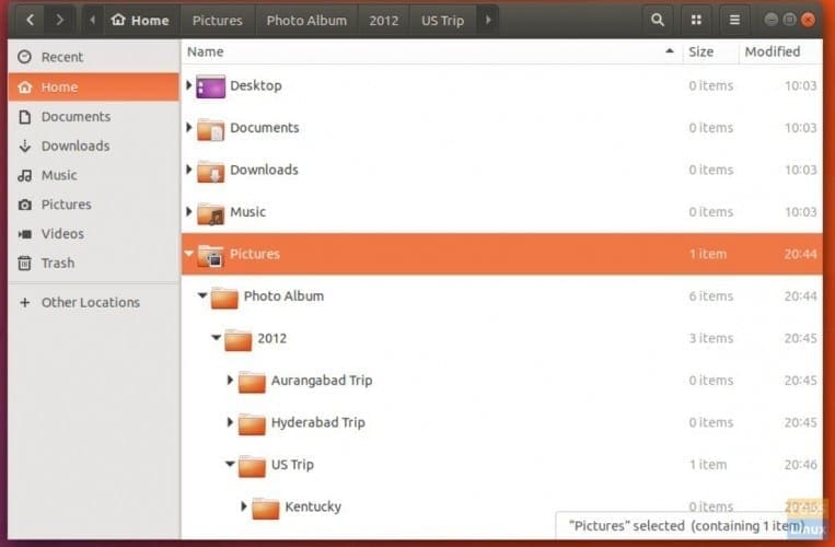 How to enable Tree View in Ubuntu 17.10 Files Manager