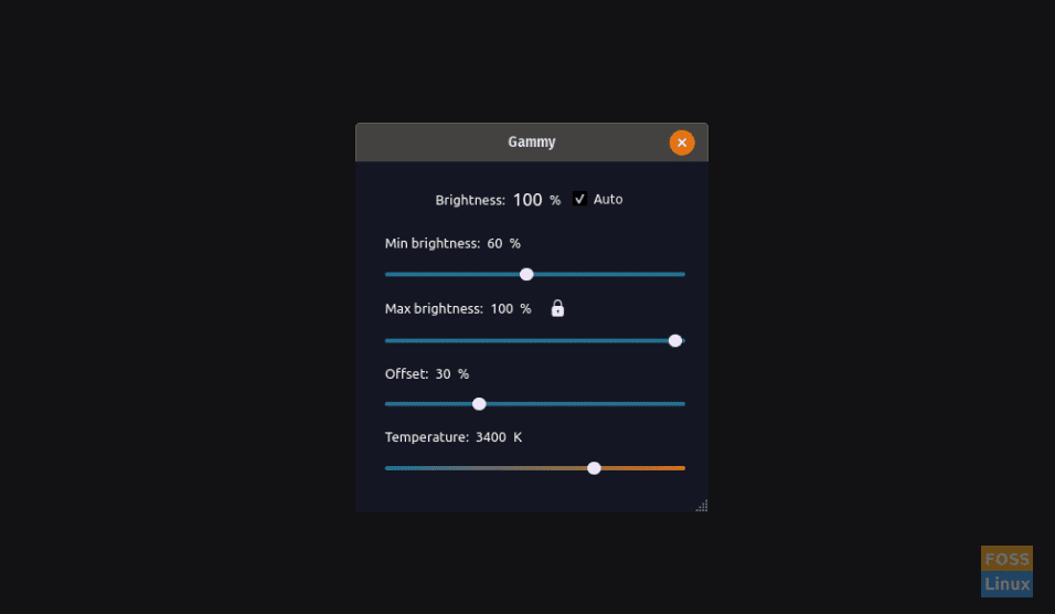 Gammy – Adaptive screen brightness utility for Linux