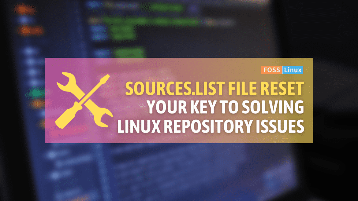 Fixing Repo Issues: Resetting Your Linux Sources.list File