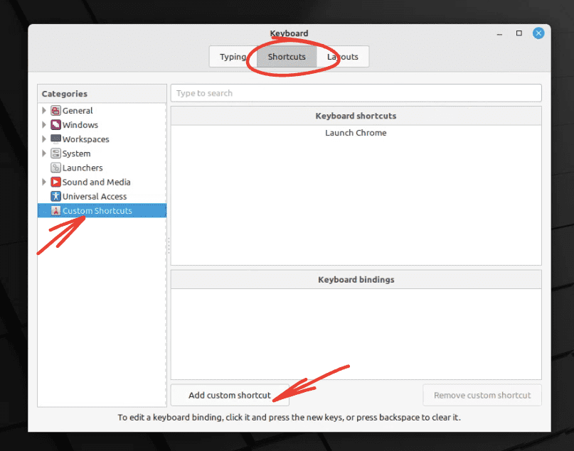 How to Launch Chrome with a Keyboard Shortcut in Linux Mint